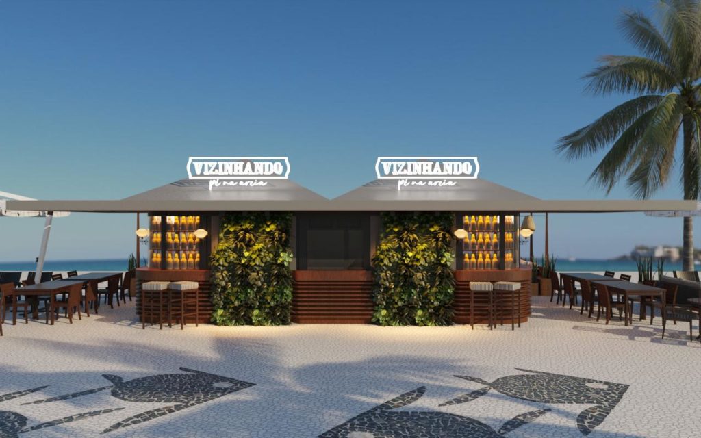 Vizinhando abre seu primeiro quiosque na praia