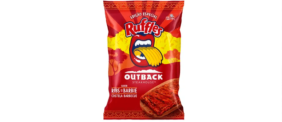 Ruffles® e Outback lançam sabor "Ribs on The Barbie - Costela Barbecue"
