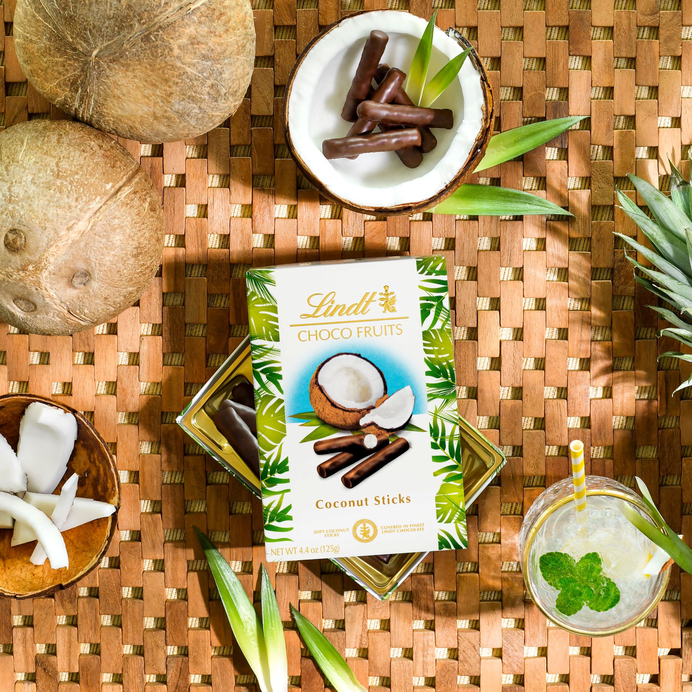 Lindt lança Choco Fruits Coco, chocolate com coco